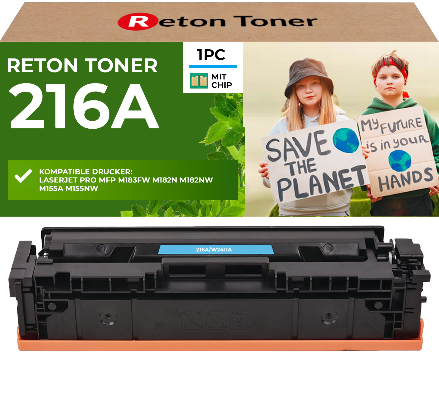 Kompatibel Toner HP 216A W2411A MIT CHIP | günstig bei Schneiderprintware