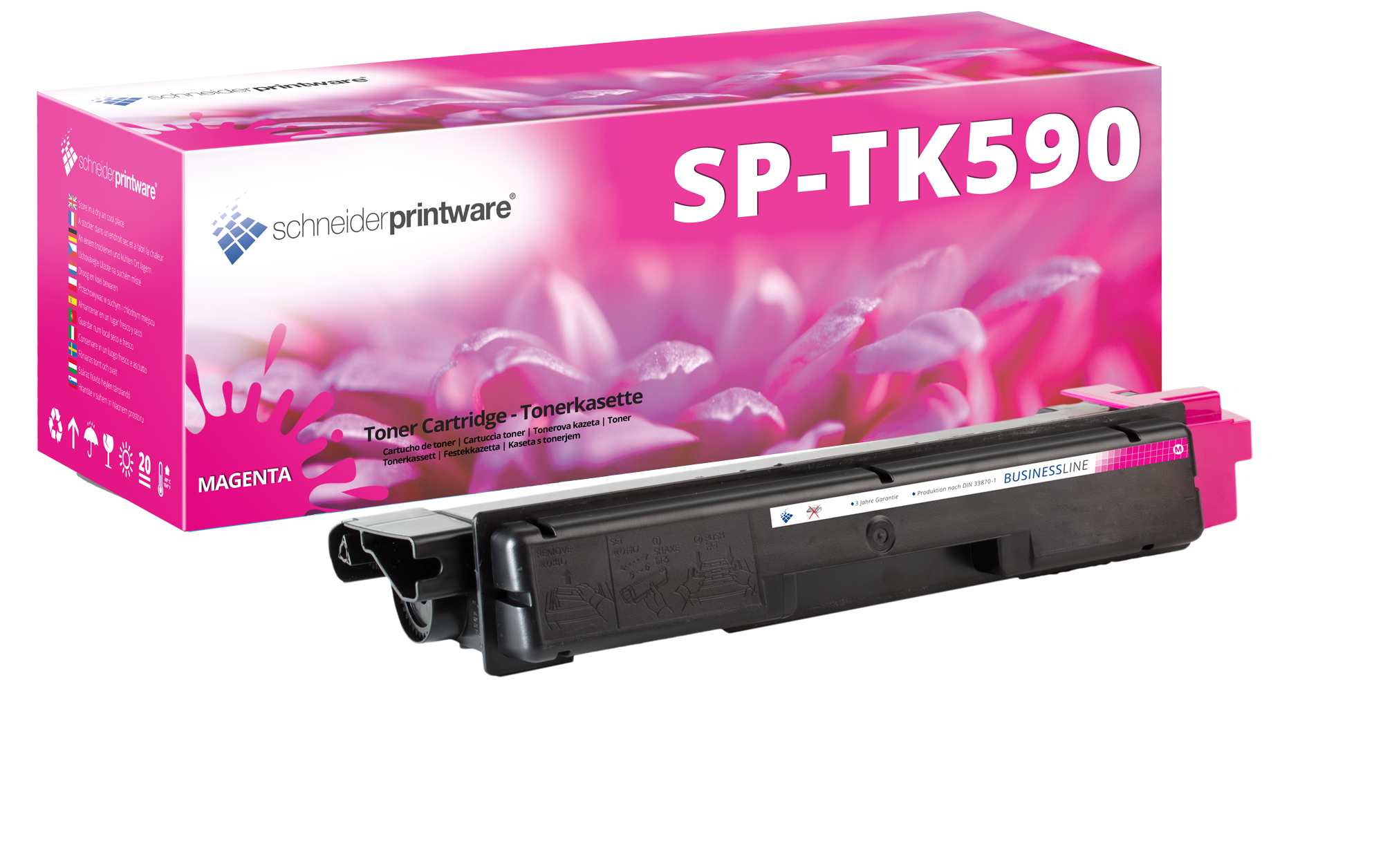 Toner +100% mehr Leistung ersetzt Kyocera TK-590M bei Schneiderprintware