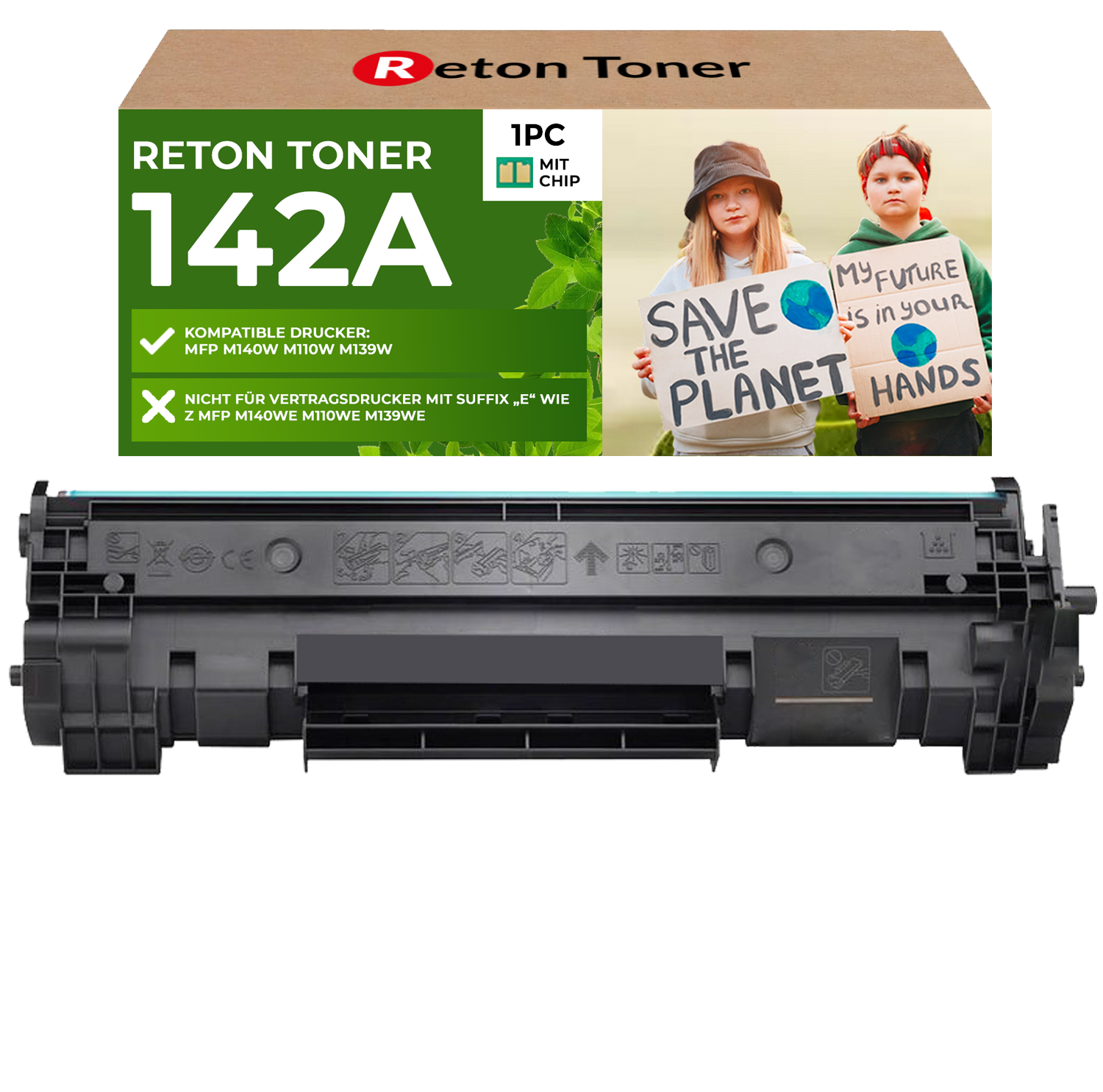 Fachgerecht recycelter HP 142A W1420A Toner – Mit Original-Chip ...